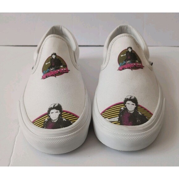 Vans | Shoes | Vans Slipon Shoes Rick Springfield Mens 8 White | Poshmark